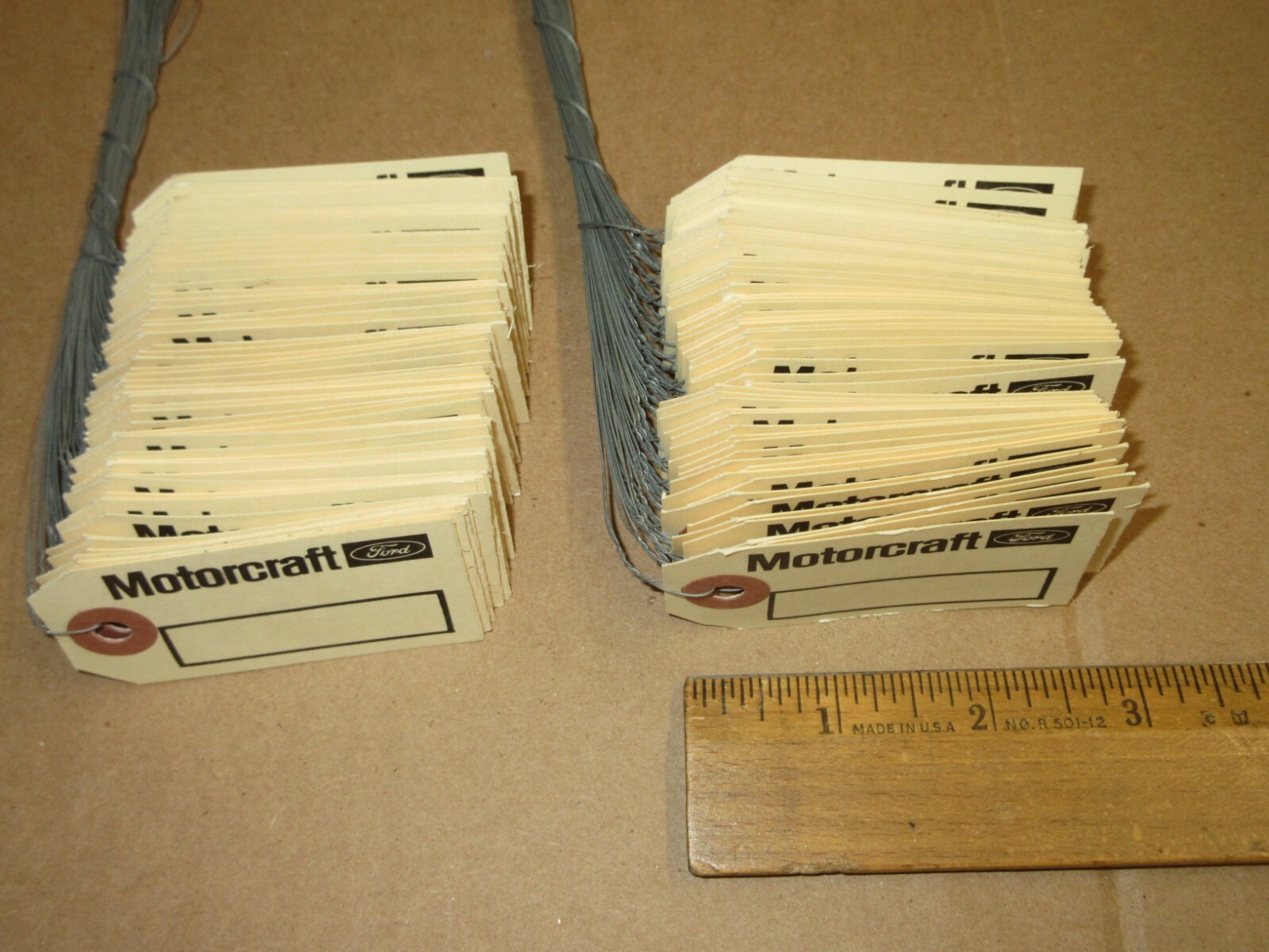 NOS Ford, NOS Motorcraft lot 100 pieces part number identification tags ...