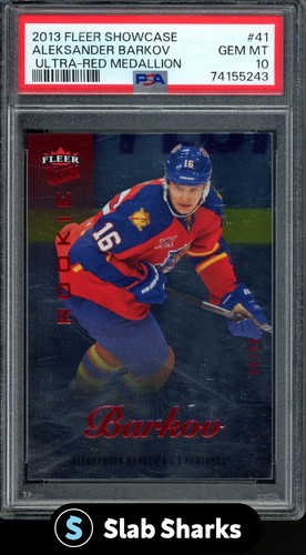 2013 FLEER SHOWCASE ALEKSANDER BARKOV ULTRA ROOKIE RED MEDALLION /99 ...