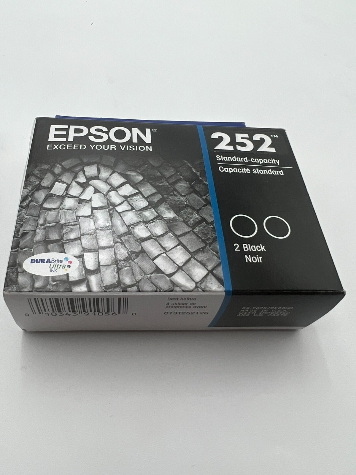 Epson 252 Single Ink Cartridge - Black (T252120-CP) | eBay