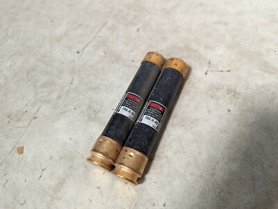 Lot of 2 Bussman Fusetron FRS-R-45 fuses, 45A, 600VAC or less, 300VDC ...