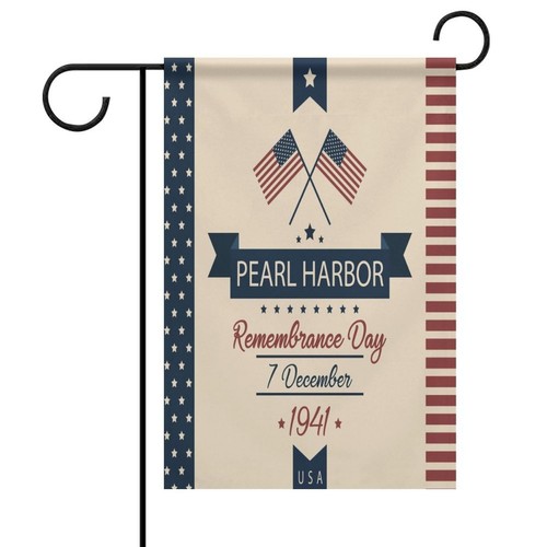 Garden Flag Pearl Harbor Remembrance Day Patriotism Yard Flags Doubled ...