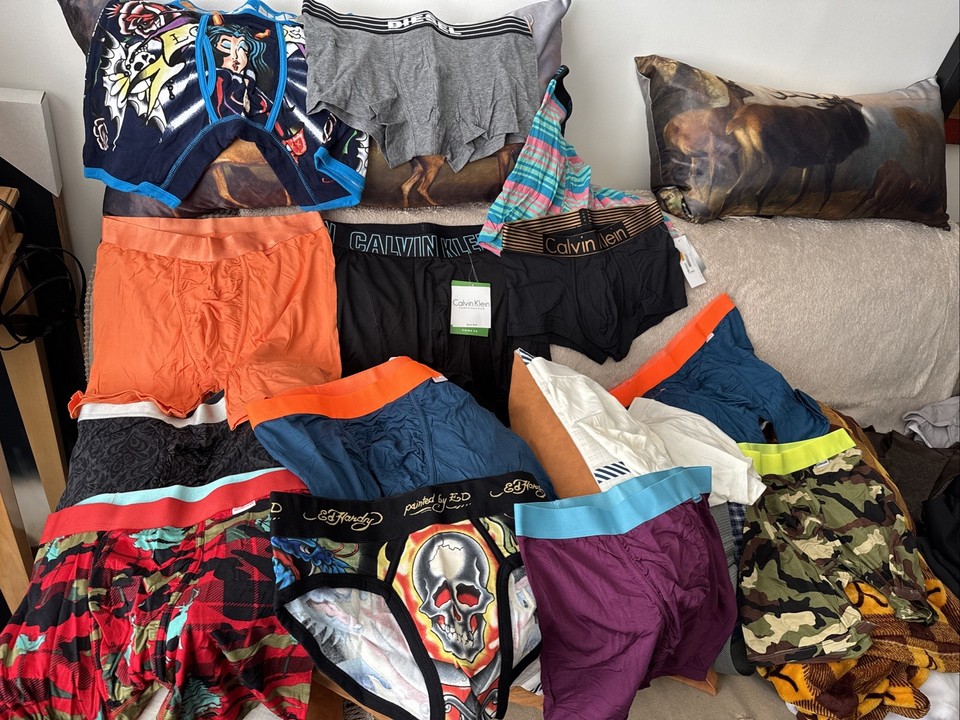 Lot of 38 Brand New Random Men's Boxer Briefs Underwear Small SIZE | eBay