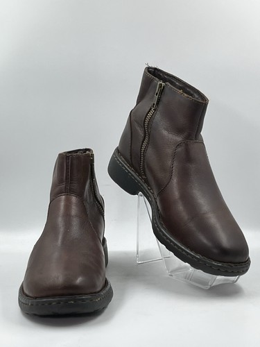Born Women’s Saddle Brown Leather Zip Chelsea/Ankle Boot US Size 7M | eBay