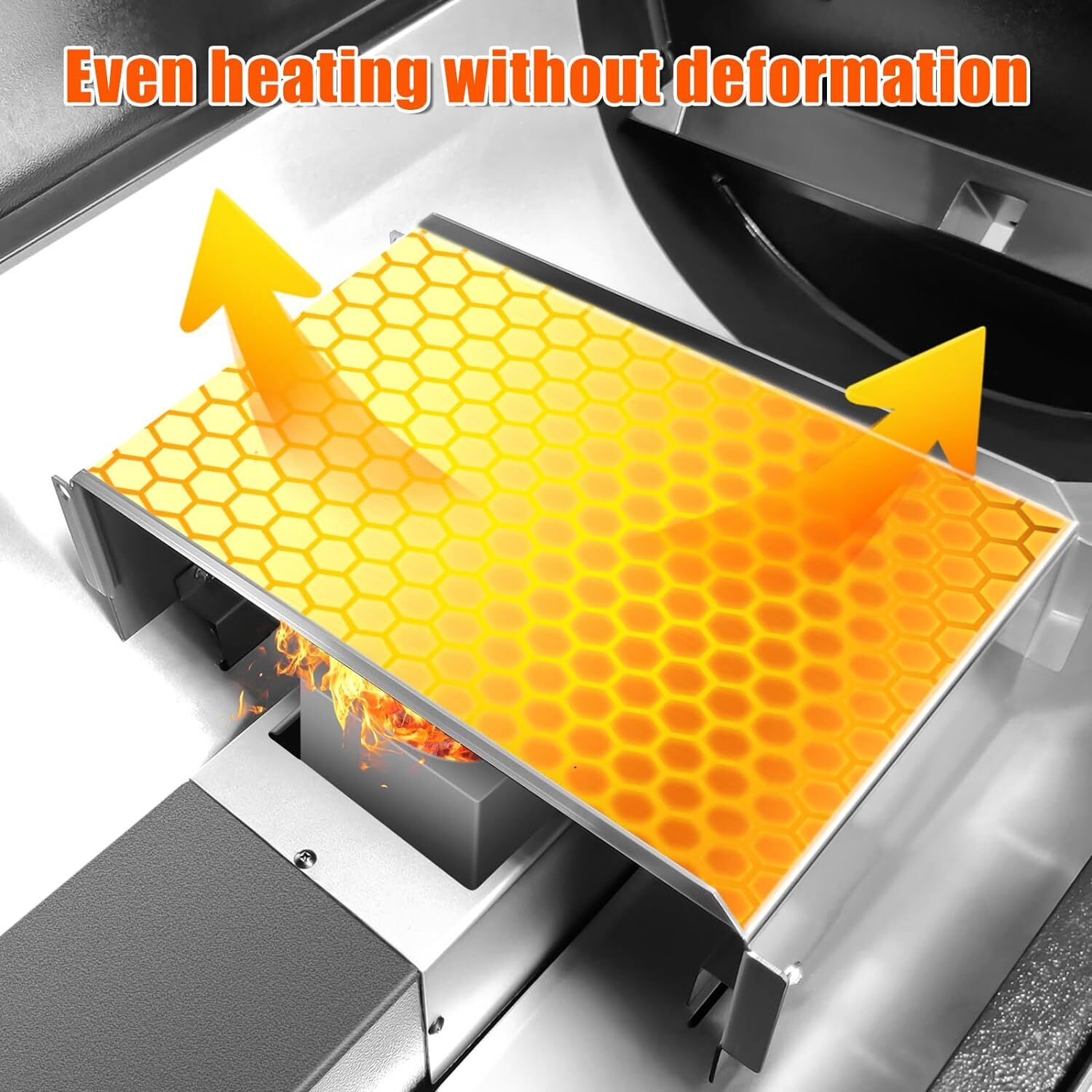 Heavy Duty Steel Heat Baffle Diffuser with Adjustment slot for Traeger ...