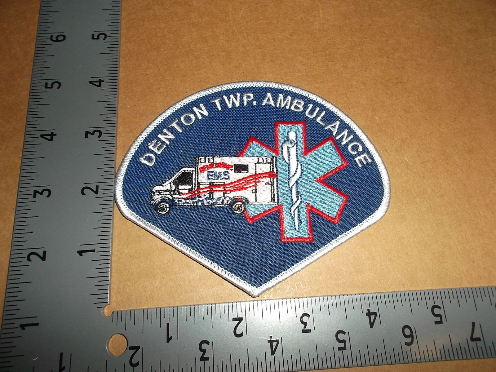 Denton Township Ambulance Uniform Patch~Michigan~MI~Brand New~EMS ...