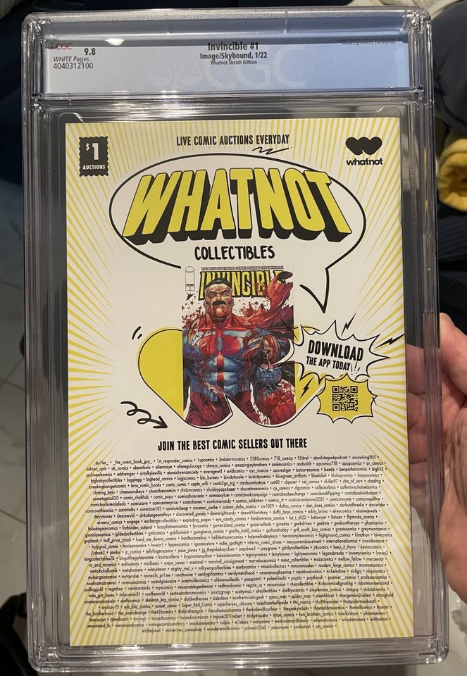 Invincible 1 Whatnot Tyler Kirkham BATTLE DAMAGE Sketch Variant Image ...