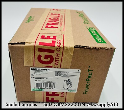 QBM22200TN ~ Square D QBM22200TN 200A 2P 240V PowerPacT Q ~ Sealed ...
