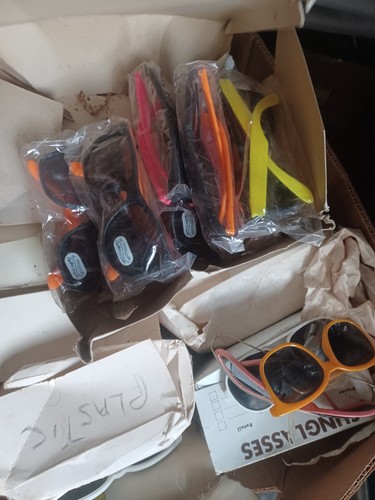 7 Pair Old Stock 80s Rubber frame Sunglasses Neon 4 Pink 2 Orange 1 ...