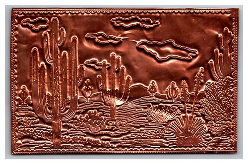 Copper Kopper Card Desert Landscape Cactus UNP Postcard R29 | eBay