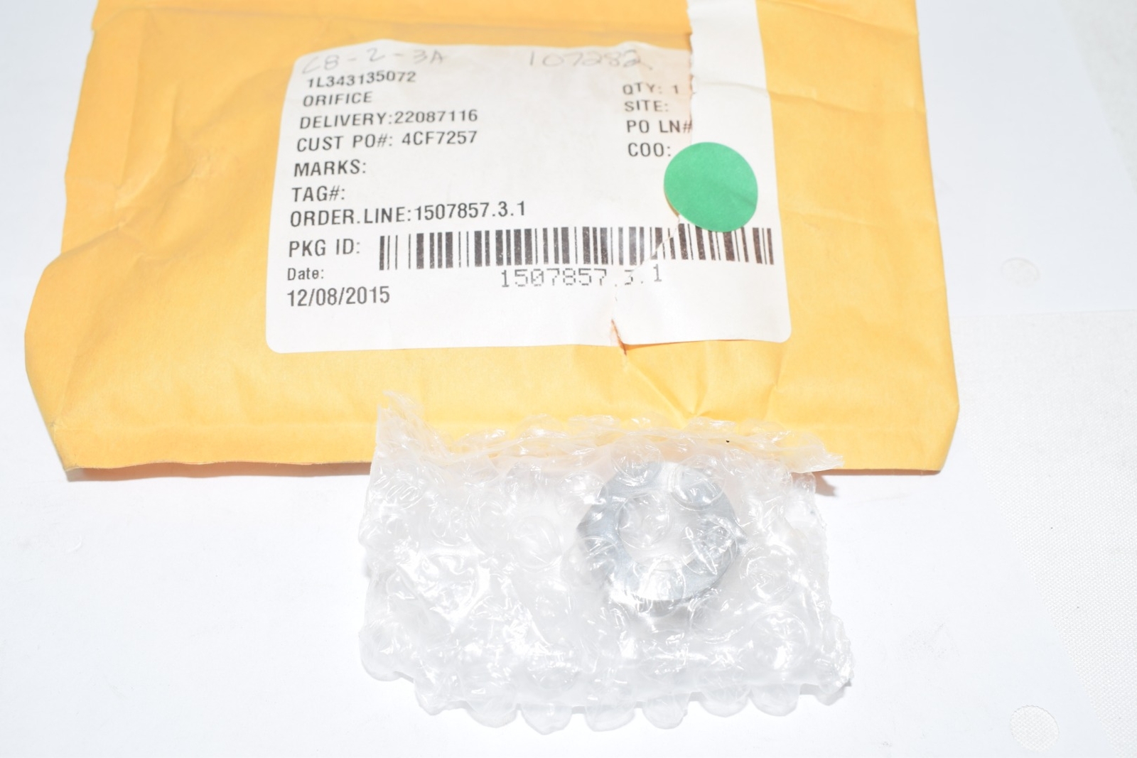 Fisher Controls 1L343135072 Elastometer Seat for 98L 98H Backpressure ...