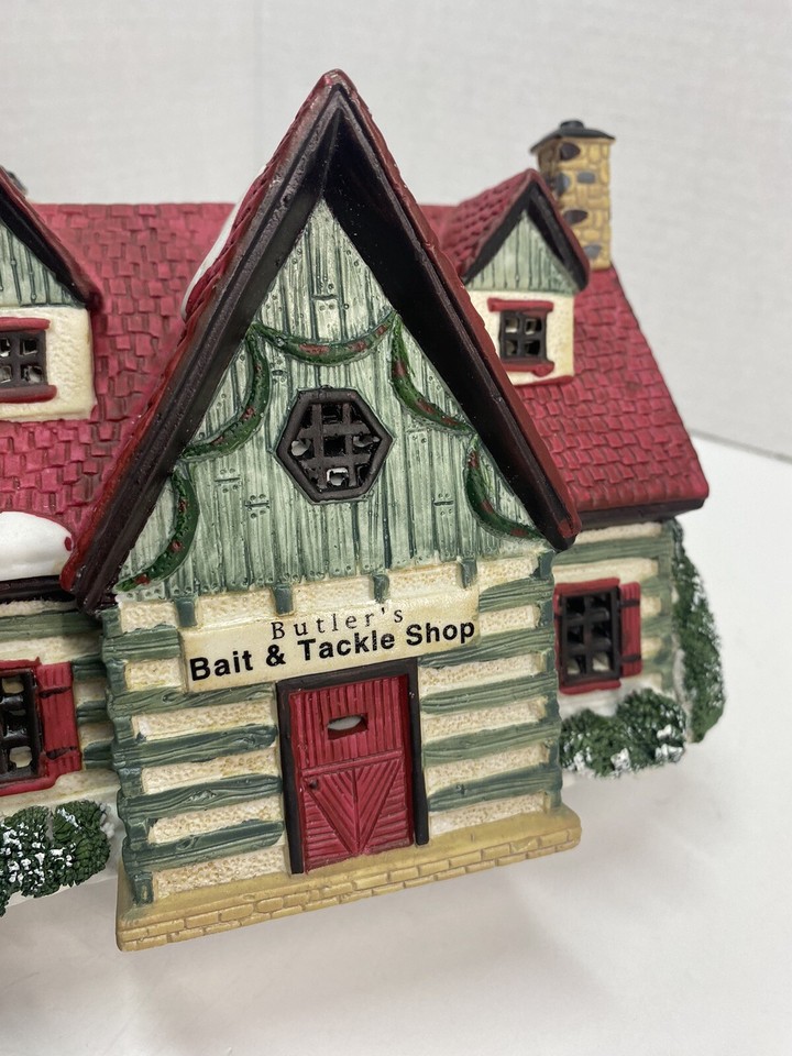 Lemax Christmas Village Collection Vail Village Butler's Bait Tackle ...