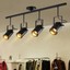 Vintage Industrial Ceiling Lamp 4 Lights Edison Track Lighting ...