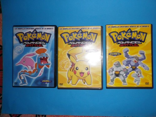 3 DVD Pokémon advanced battle volume 1, 4 et 12 | eBay