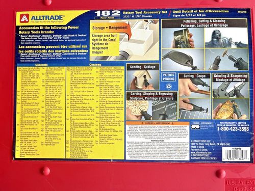 Alltrade 182 Piece Rotary Tool Accessory Set for sale online | eBay