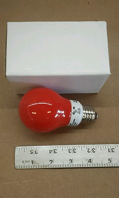 Lite Tronics MB-508D Ceramic Red Dimmable Light Bulb 5W A19 110-130V CR ...