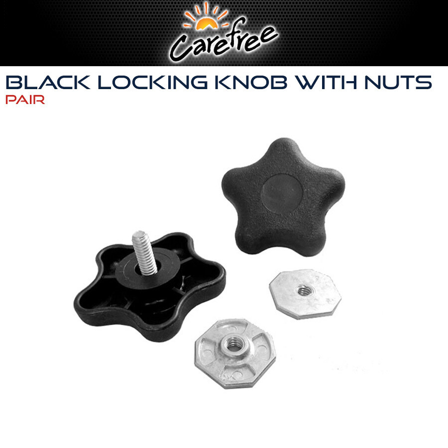 Carefree 2 x Awning Brace Locking Knob with Backing Nut Caravan RV Motorhome | eBay