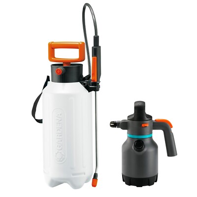 GARDENA Pressure Sprayer Set - Long Hose 5L and Short Sprayer 1.25L | eBay UK