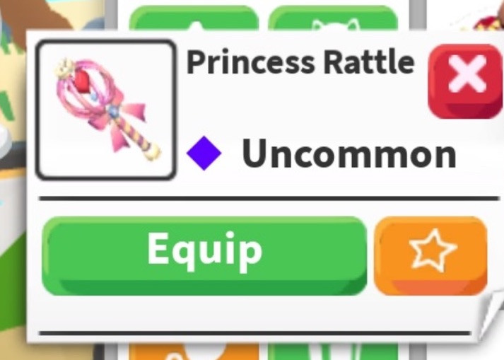 Princess Rattle - Adopt From Me | eBay