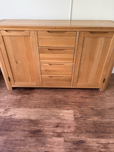Oak Furnitureland Bevel Solid Oak Large Sideboard | eBay UK
