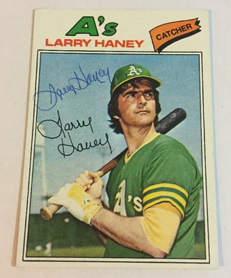 1977 Topps Larry Haney Signed Autograph #12 Baseball Card | eBay