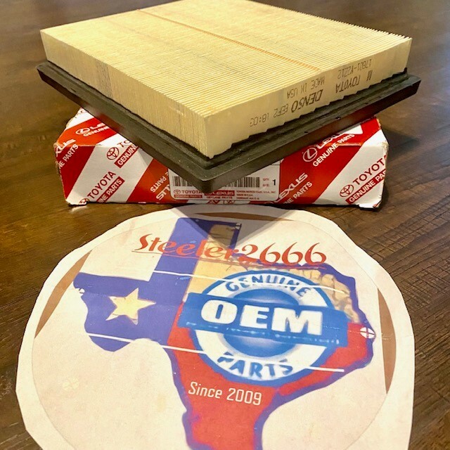 (1) Genuine TOYOTA Engine Air Filter 17801-37021 17801-YZZ12 1780137020 ...