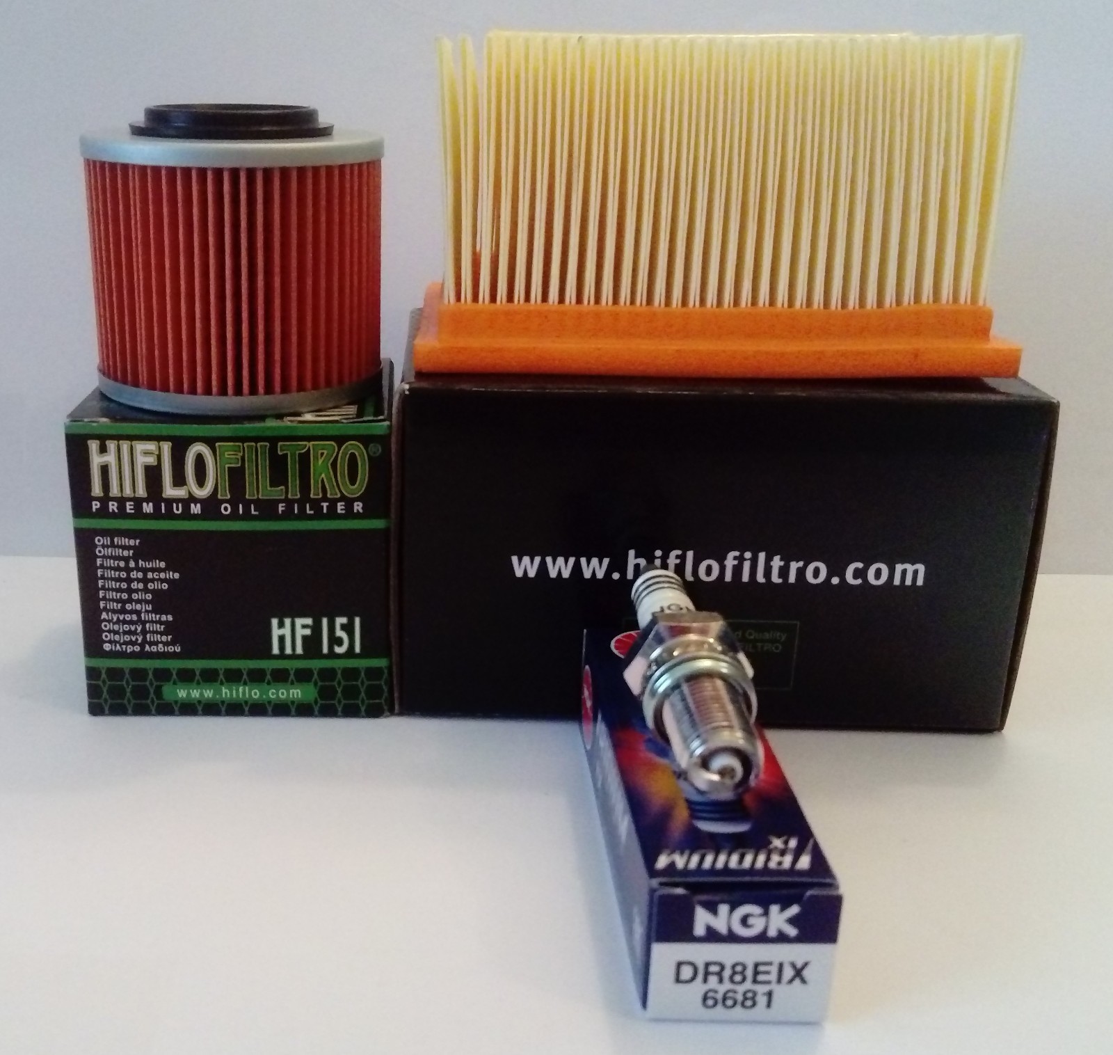 Service Kit For BMW F650CS (2002 to 2005) Filters and NGK 1 x Iridium ...