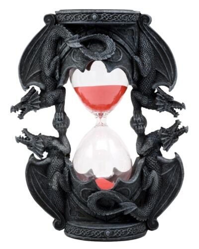 Ebros Gift Invertible Four Elemental Dragons Figurine Dragon Hourglass ...