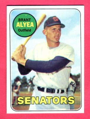 GREAT CENTERING! 1969 TOPPS BASEBALL BRANT ALYEA #48 | eBay