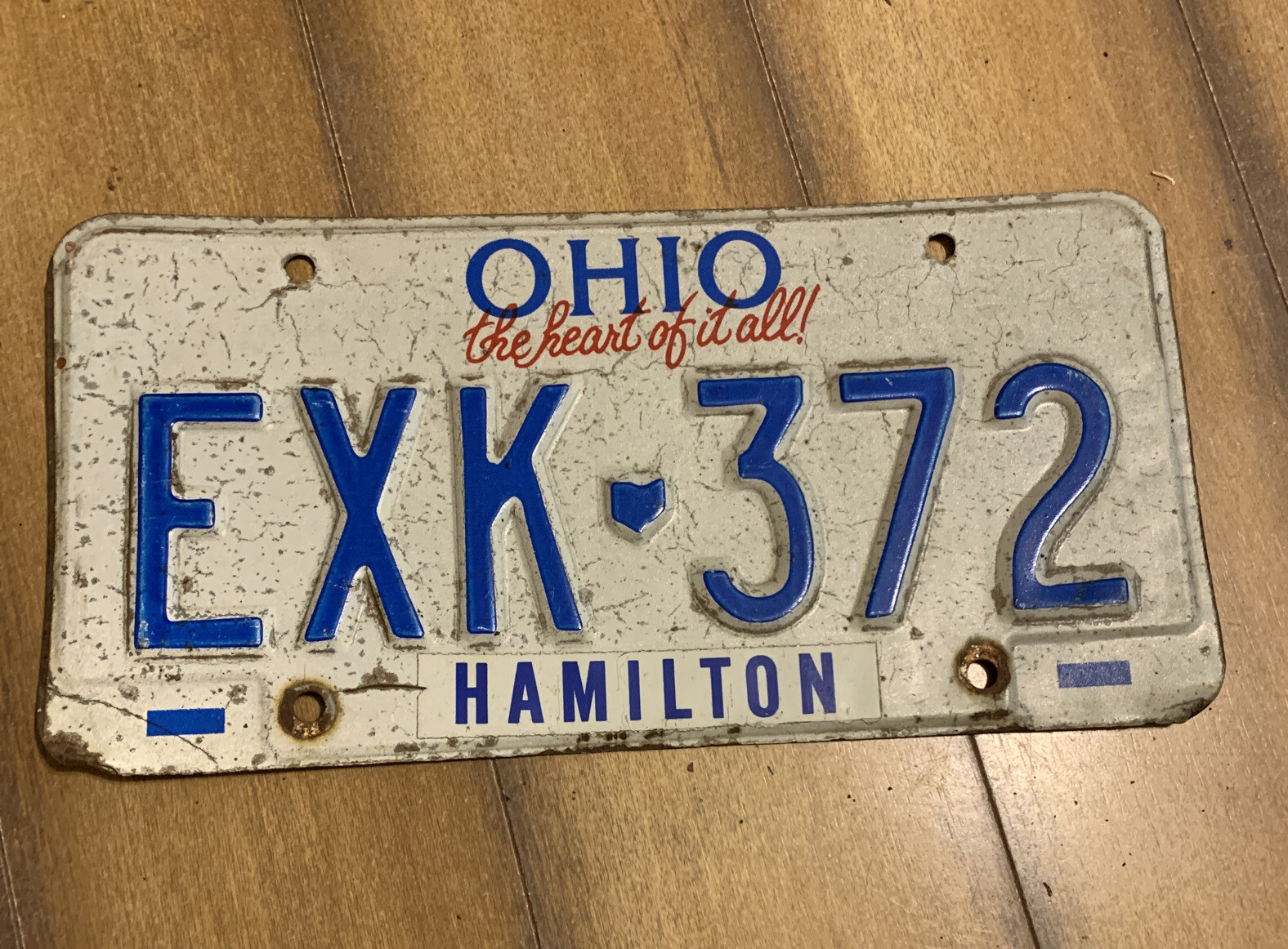 1990s Vintage Ohio License Plate Hamilton County The Heart Of It All ...