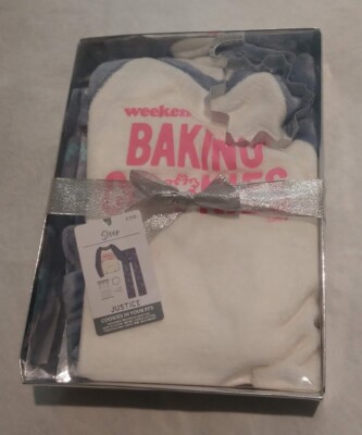 NWT Justice Girls Baking Cookies Pajama Gift Set | eBay
