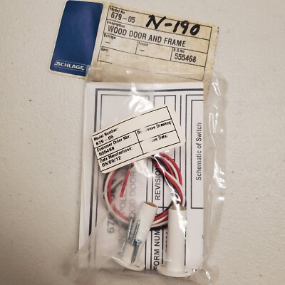 SCHLAGE 679-05 WOOD DOOR & FRAME SWITCH 679 05 | eBay