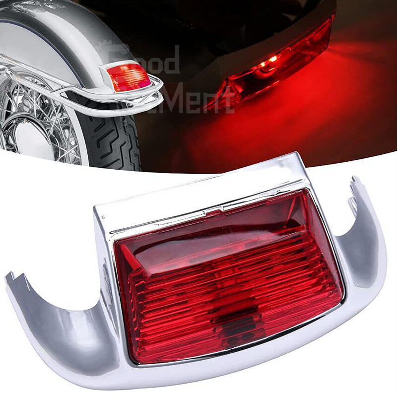 Front Fender Tip Light Red Lens Fit For Harley Electra Glide Road King ...
