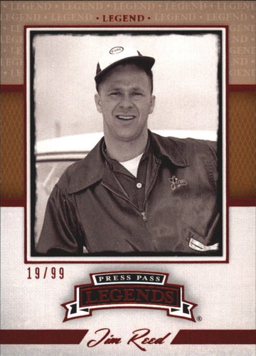 2013 Press Pass Legends Red #34 Jim Reed/99 | eBay