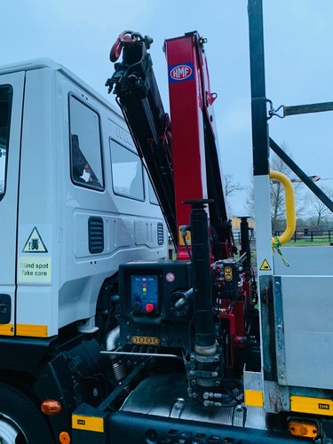 IVECO EUROCARGO 75-160 7.5T HIAB CRANE LORRY DROPSIDE ONLY 40,000KMS ...