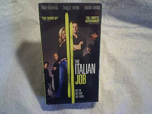 THE ITALIAN JOB VHS MOVIE SEALED,*Watermark,mark wahlberg,theron,jason ...