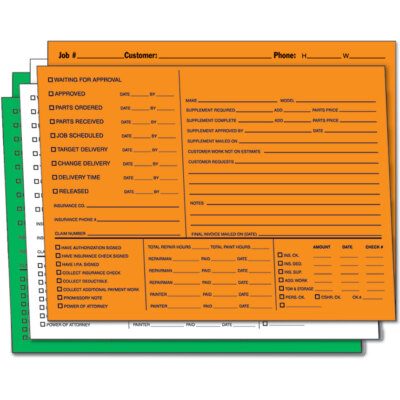 Job Folder Auto Body Colored 110 lb (50) | eBay