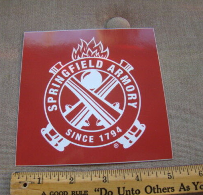 Springfield Armory Ordnance Cross Cannons Red Decal Sticker | eBay
