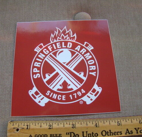 Springfield Armory Ordnance Cross Cannons Red Decal Sticker | eBay