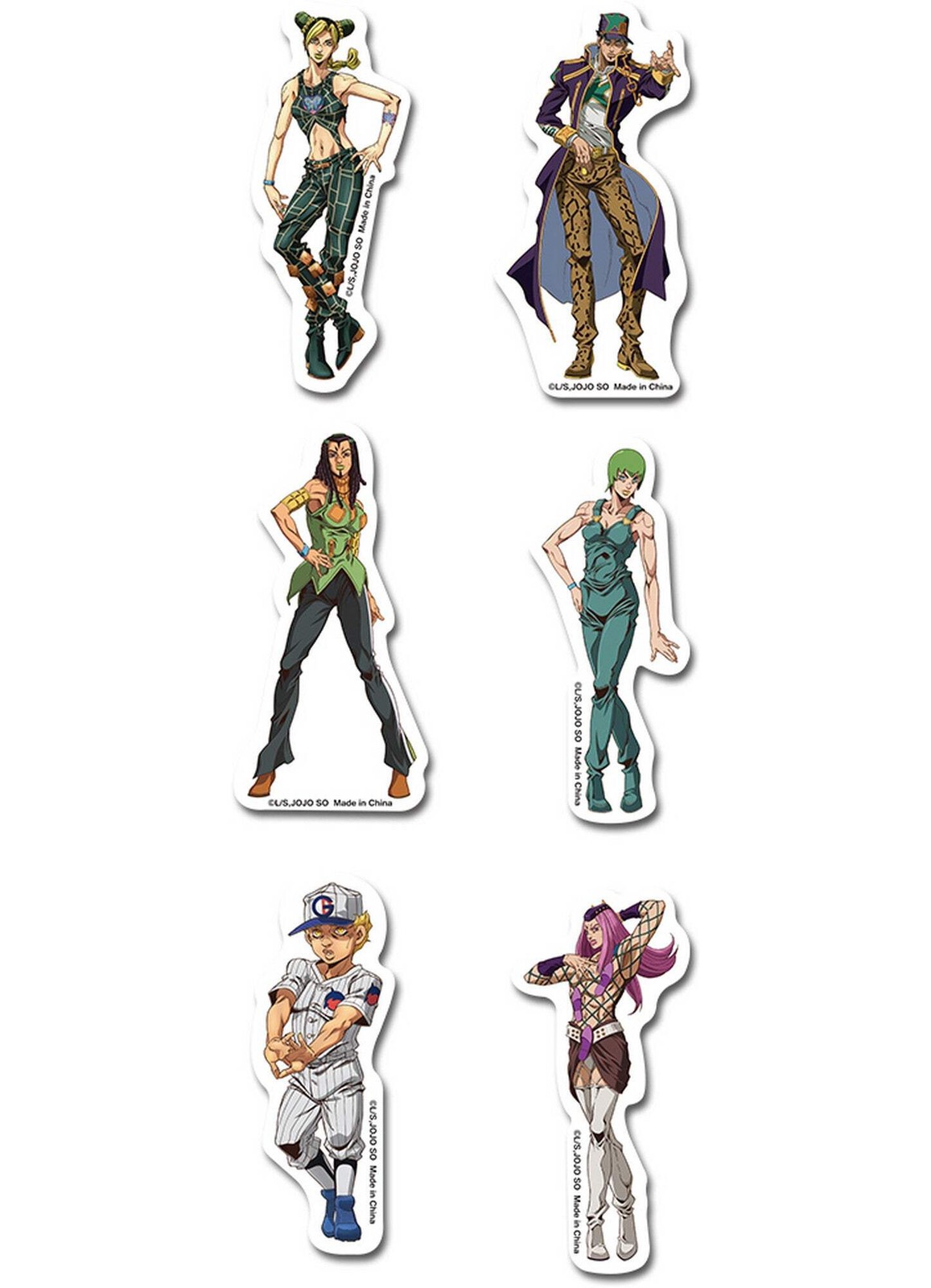 Jojos S5 Stone Ocean - Character Group Die-Cut Sticker | eBay