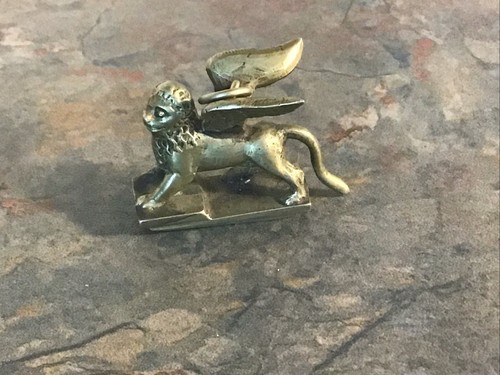 VTG Brass/Bronze Winged LION of ST. MARK CHARM 1 1/2” | eBay
