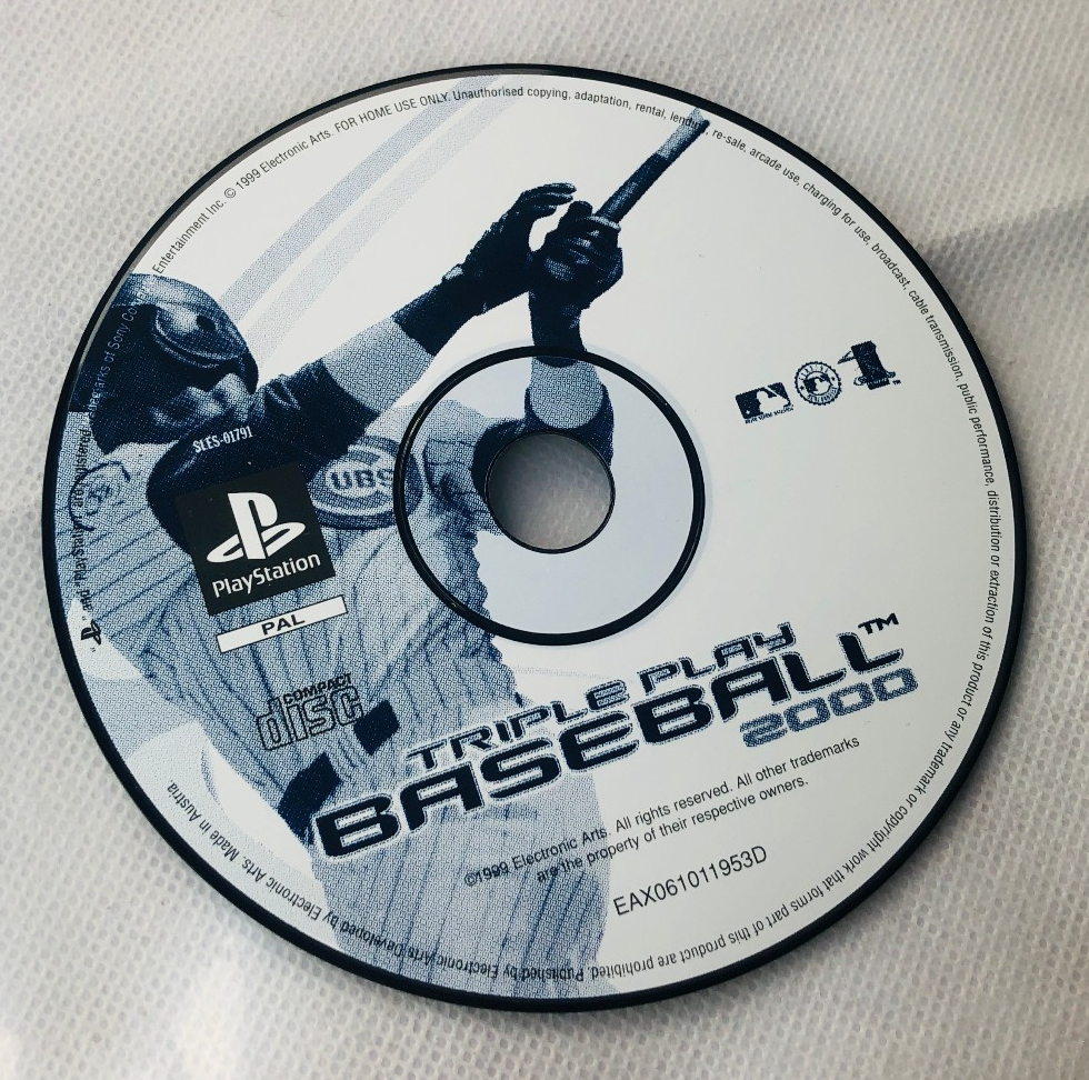 Video Game Triple Play Baseball 2000 Disc Only Sony PlayStation 1 PS1 ...