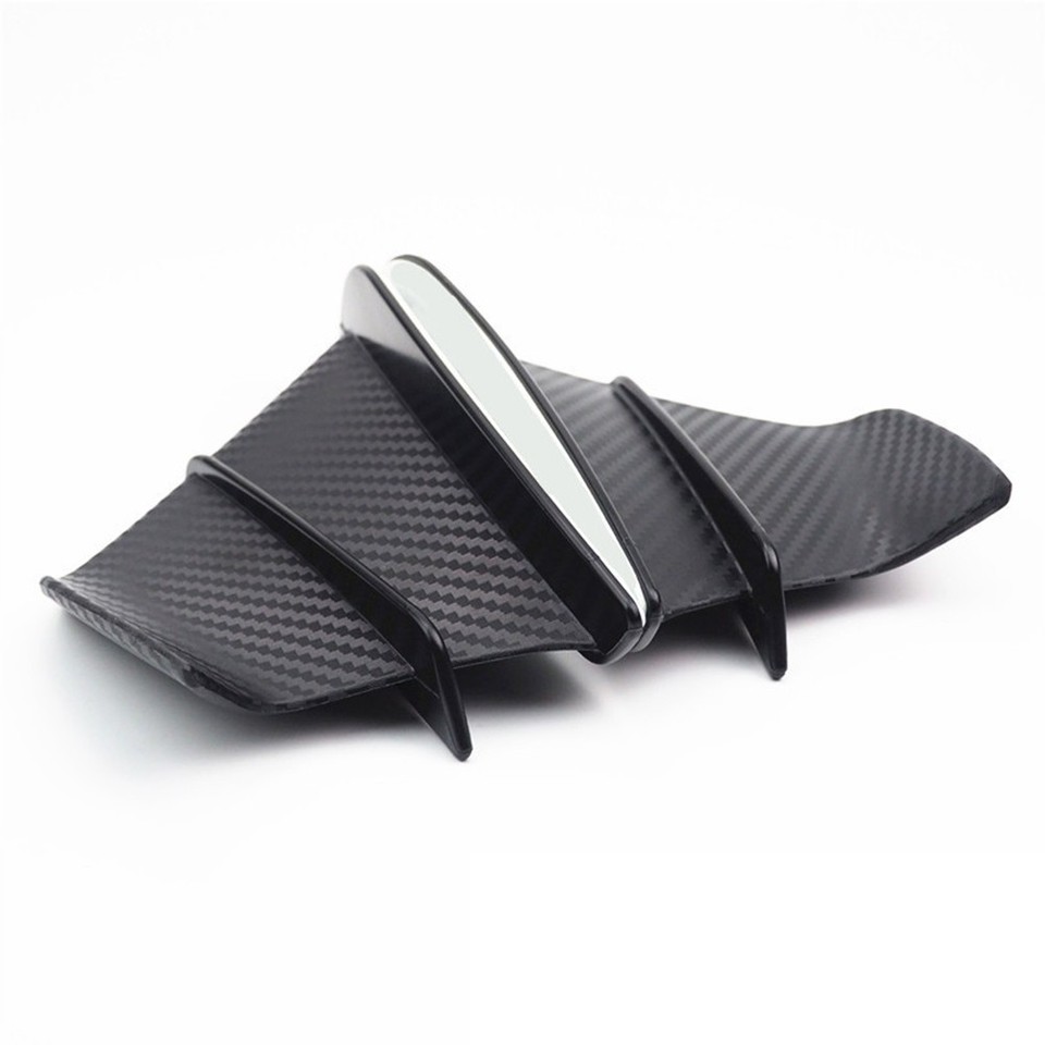 Side Winglets Air Deflector About 140G Easy To Install Glossy Carbon ...