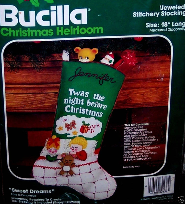 sale store Bucilla night before Christmas stocking