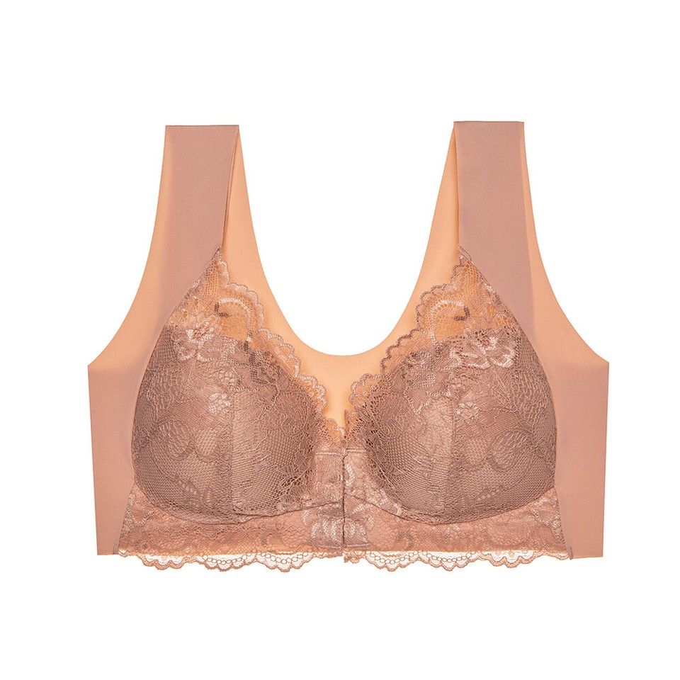 Ladies Bras 32-48AAA AABC Front Hooks Brassiere Push Up Bra Wireless ...