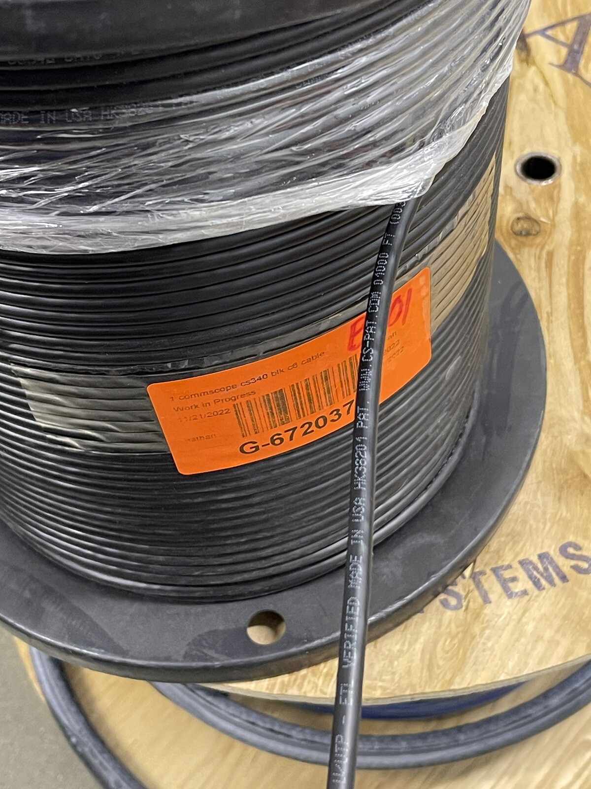 1000' CommScope CS340 U/UTP 24 AWG 4 Twisted Pair Solid Copper Wire ...