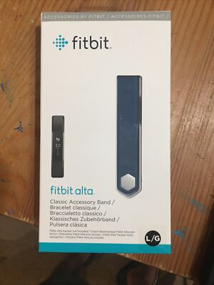 Fitbit Alta Classic Accessory Band, Blue (Large) | eBay