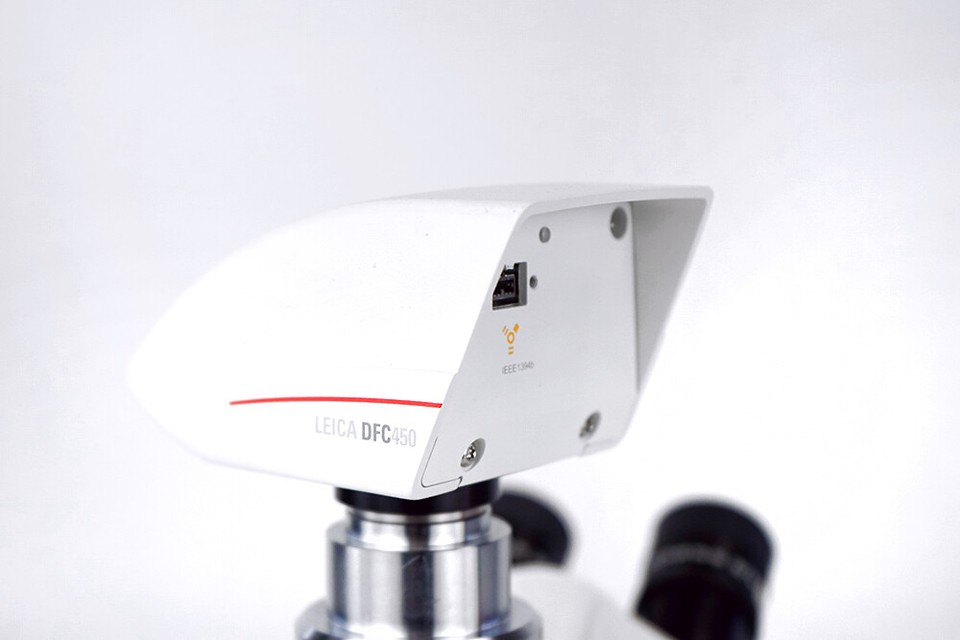 Leica DMLS Trinocular Microscope Abbe Condenser 10x 40x 100x + DFC450 ...