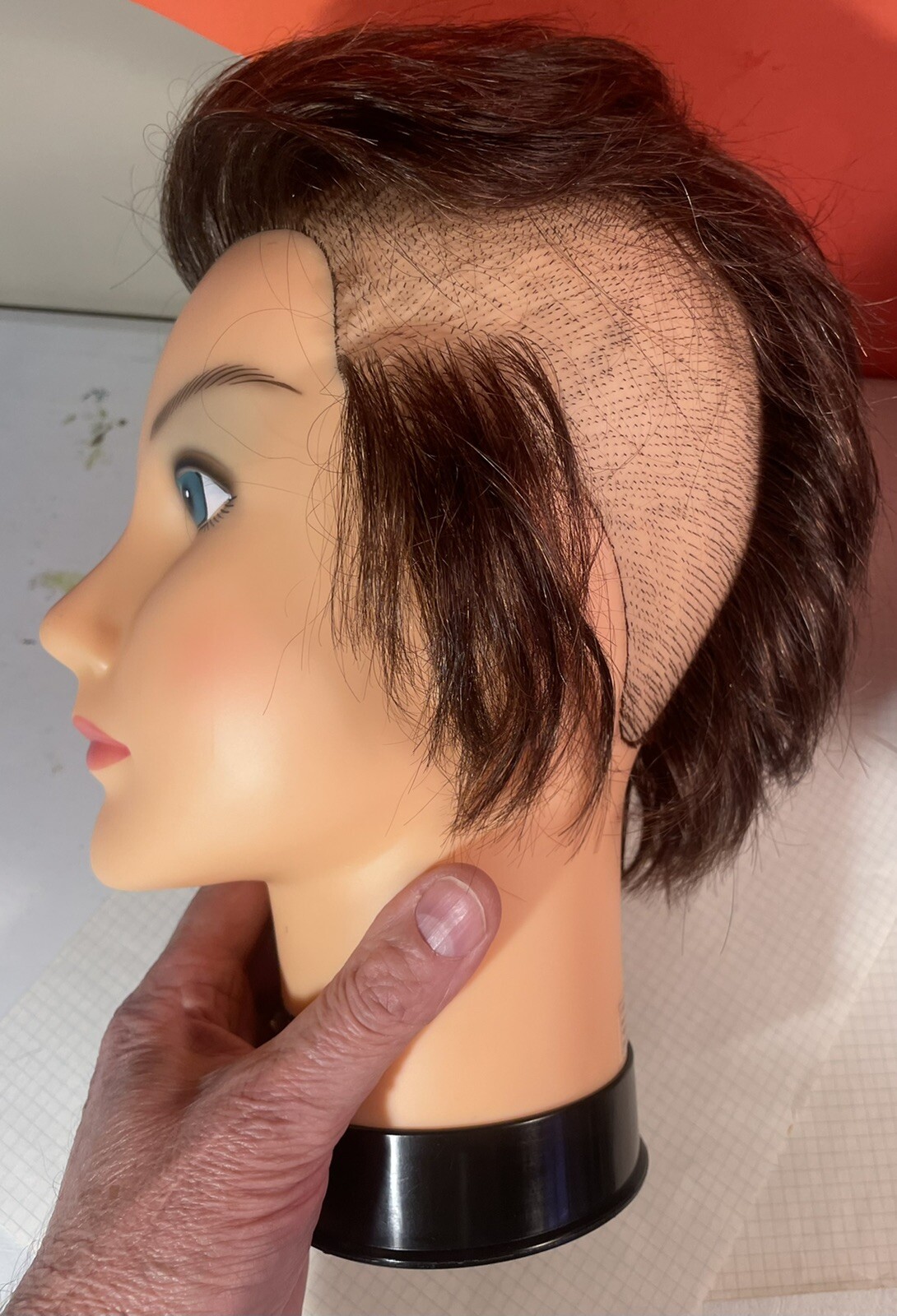 Mannequin Head MOHAWK Shape Cut Shaved Sides Cosmetology Hatstand ...