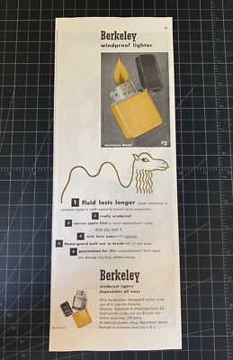 Vintage 1947 Berkeley Lighters Print Ad | eBay