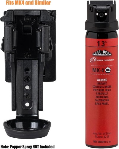 TACNEX Quick Release OC/Mace Spray Holder w/MOLLE Vest Rotatable Clip ...